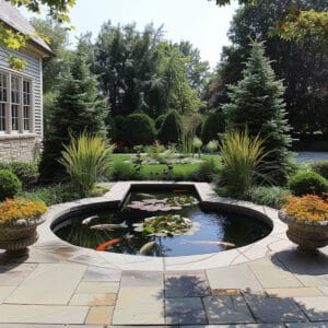 21 Circular Koi Pond Designs - Pond Informer
