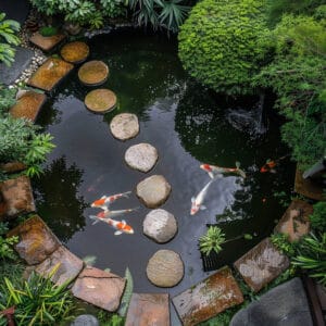 21 Circular Koi Pond Designs - Pond Informer