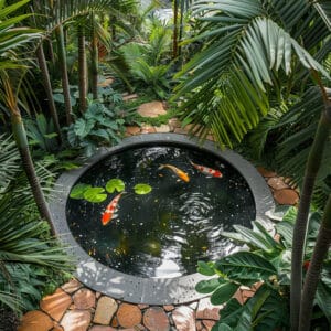 21 Circular Koi Pond Designs - Pond Informer