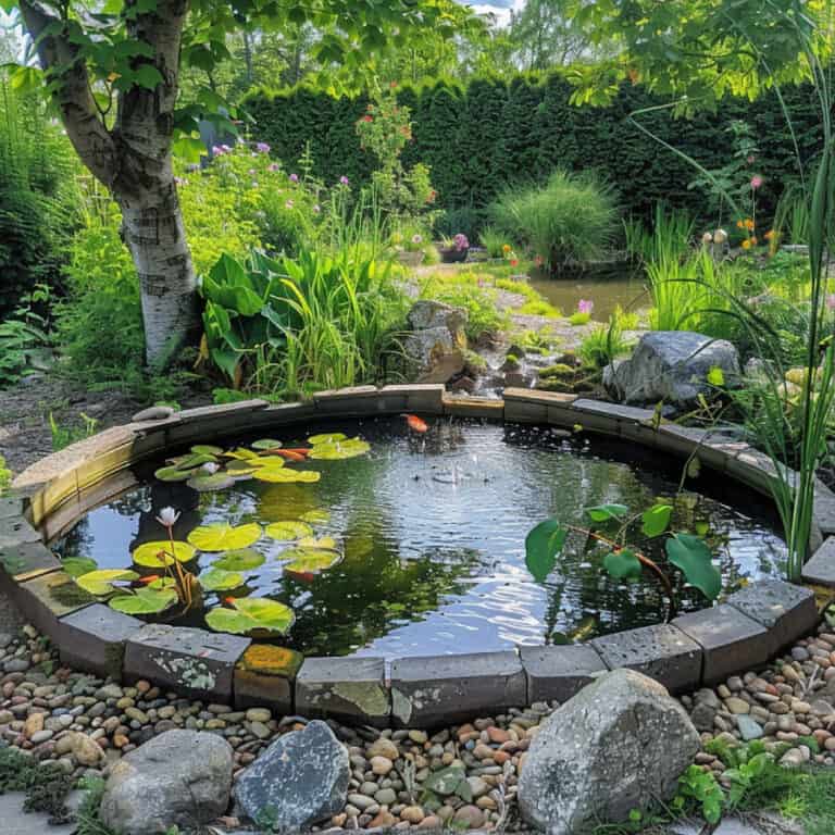21 Circular Koi Pond Designs - Pond Informer