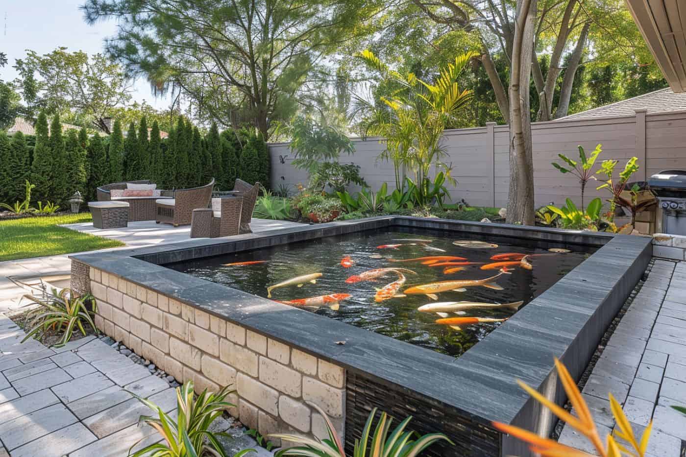 20 Raised Koi Pond Designs (Get Inspired) - Pond Informer
