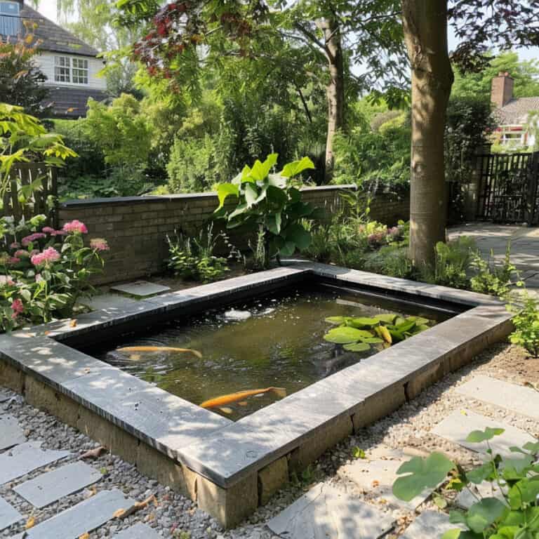 25 Rectangular Koi Pond Designs - Pond Informer